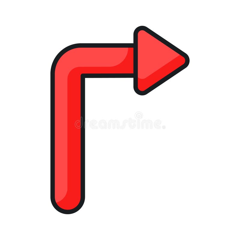 Turn Right Sign Vector Design, Traffic Road Sign Stock Vector ...