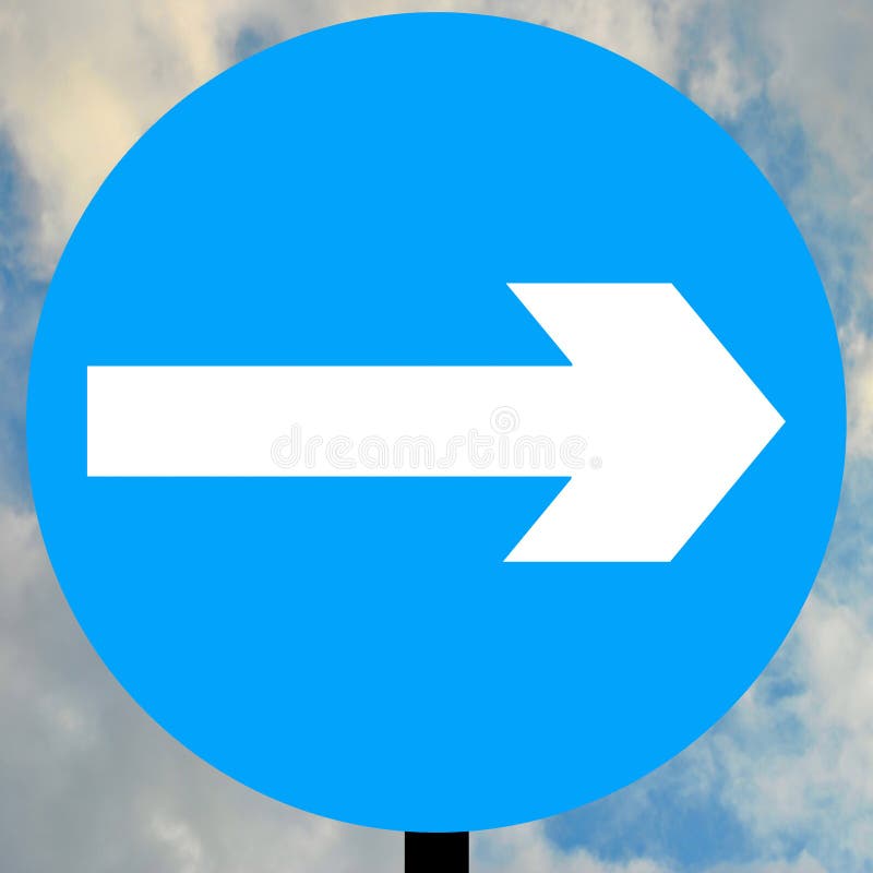 Turn right traffic sign stock vector. Illustration of road - 38401533