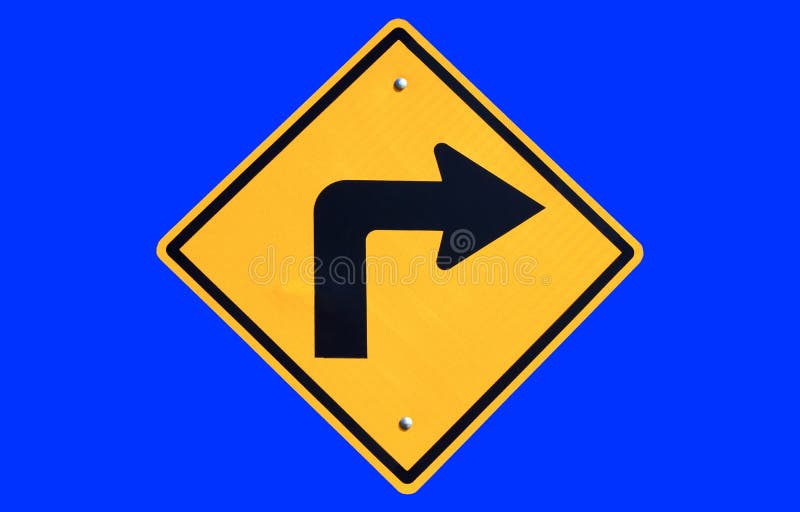 794 Turn Right Yellow Arrow Sign Street Stock Photos - Free & Royalty ...