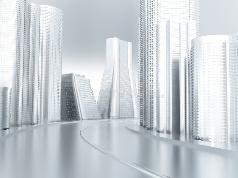 Cartoon Buildings stock vector. Illustration of pavement - 20937044