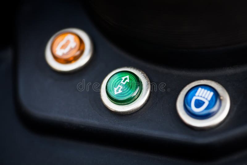 Detail on One of the Turn Signal Headlights Modern Car Stock Image ...
