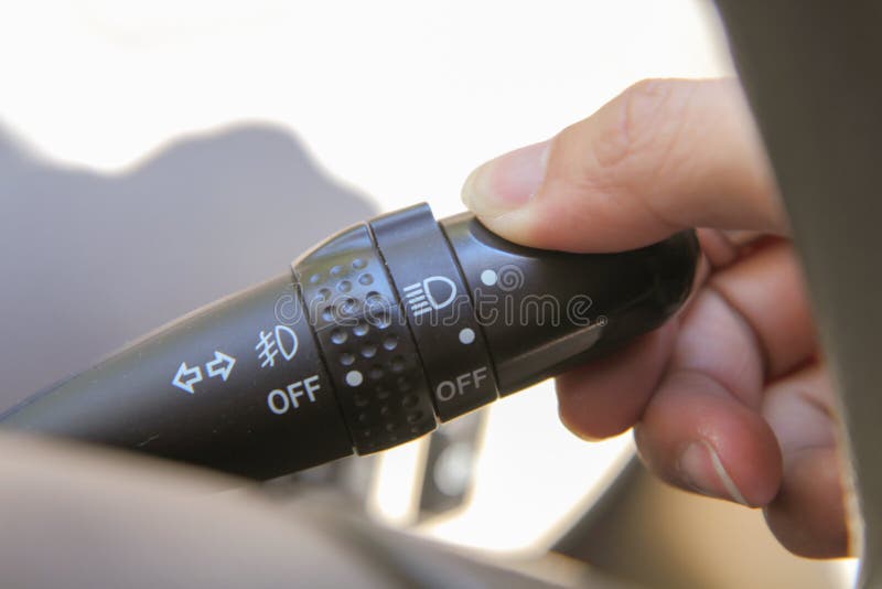 Turn switch of headlight stock image. Image of control - 67881001