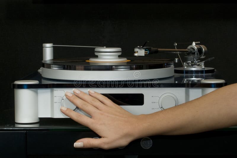 Turn Table stock image. Image of party, record, player - 7415627