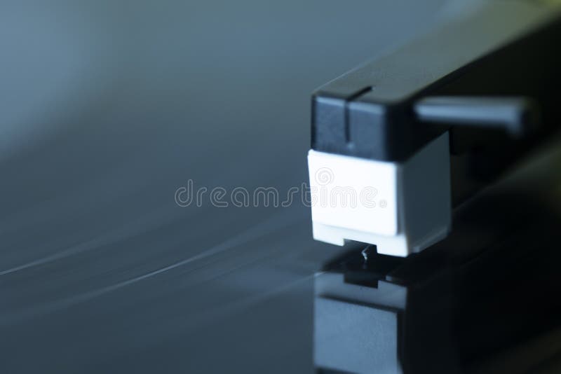 Turn Table with the Spinning Vinil Disc Stock Image - Image of music ...