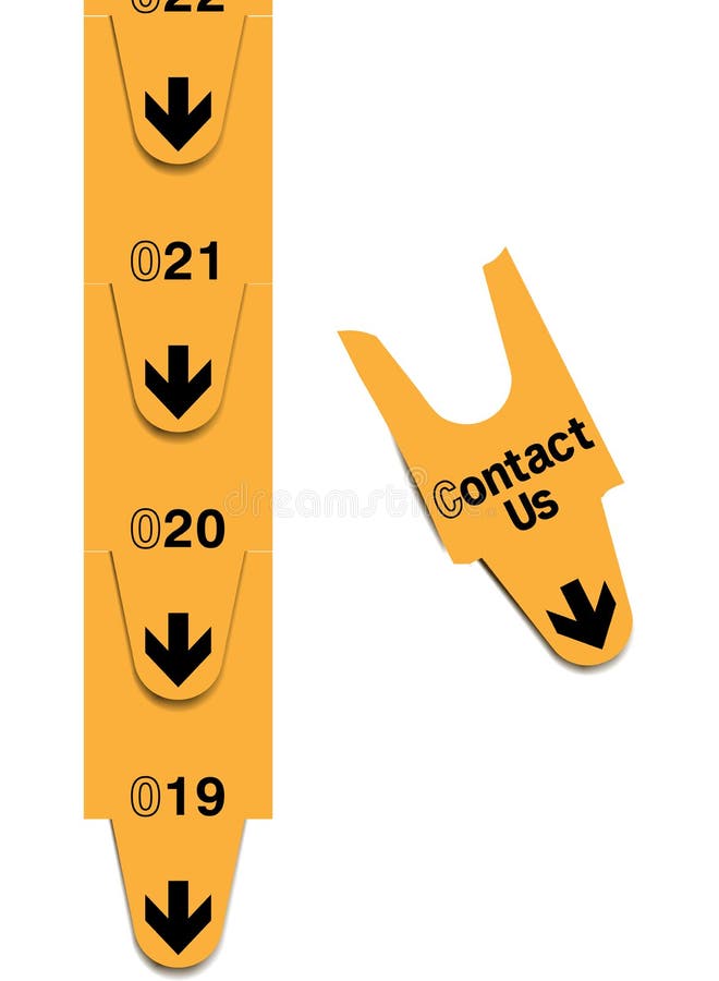 Turn tickets - contact us stock vector. Illustration of arrow - 24557160