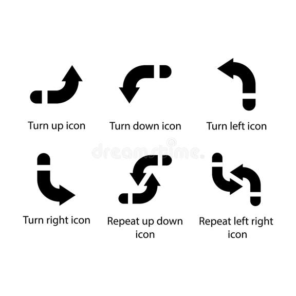 Turn Up, Turn Down, Turn Left, Turn Right, Repeat Up Down, Repeat Left ...