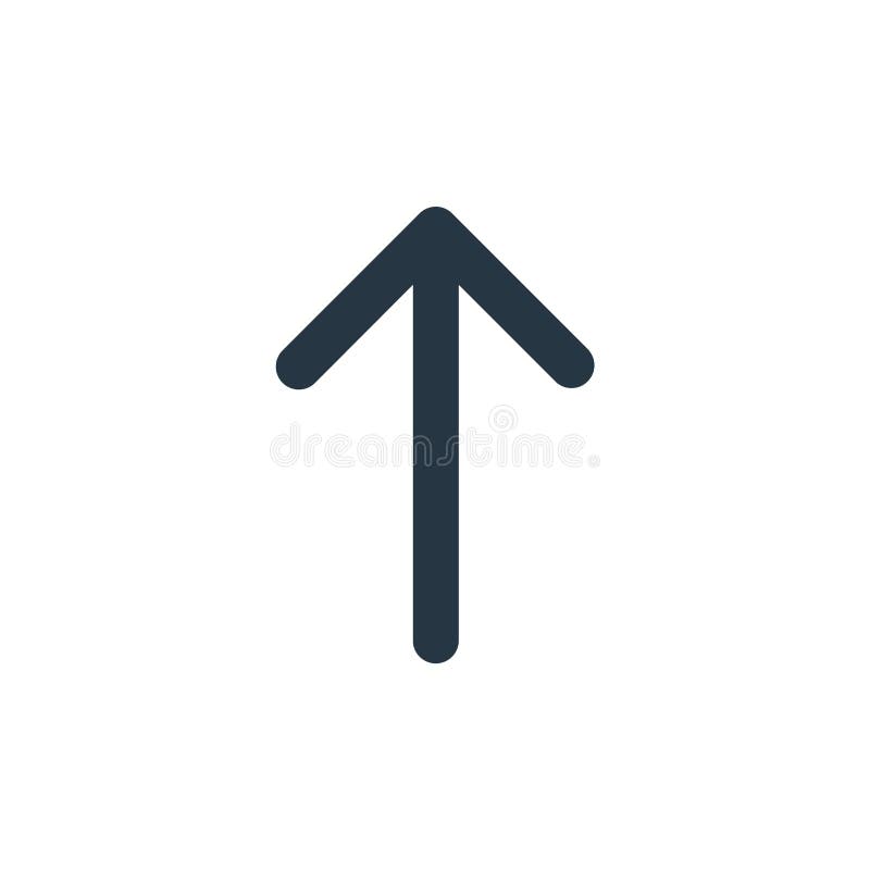 Turn Up Icon Vector from Arrows Concept. Thin Line Illustration of Turn ...
