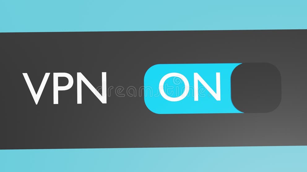 Turn on VPN Button, Slider. Virtual Private Network. Secure Internet ...
