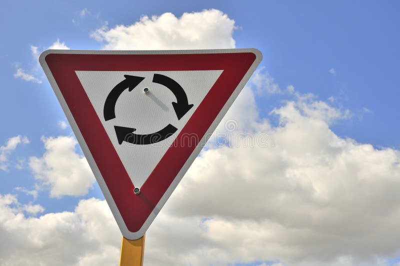 Turnabout road sign stock image. Image of turn, object - 19773631