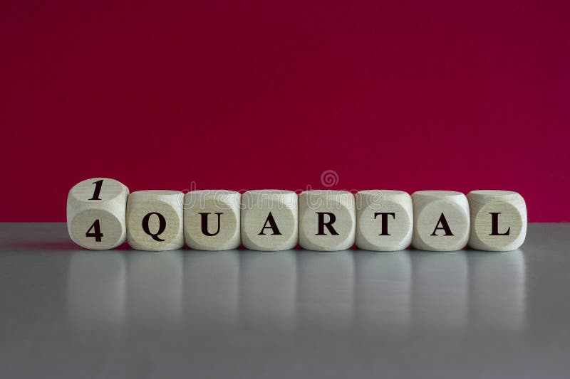 Turned a Cube and Changes the German Expression 4 Quartal To 1 Quartal ...