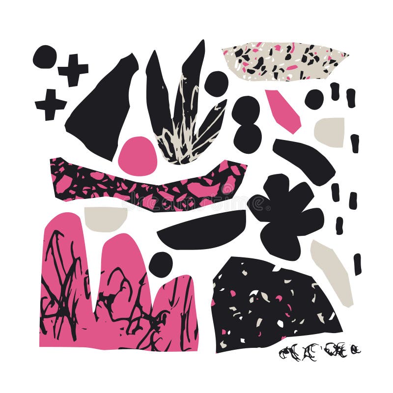 Turned Edges Geometric Shapes Background for Creative Surface Design ...