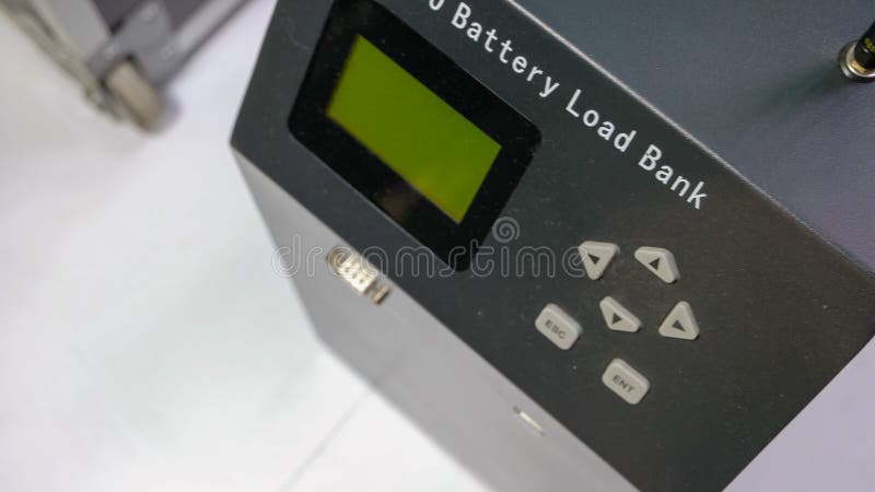 Turned Off Capacity Battery Load Bank on White Surface. Stock Photo ...