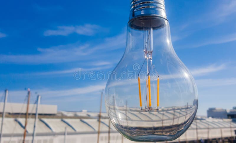 Light bulb off stock photo. Image of switch, cloud, bulb - 6415098