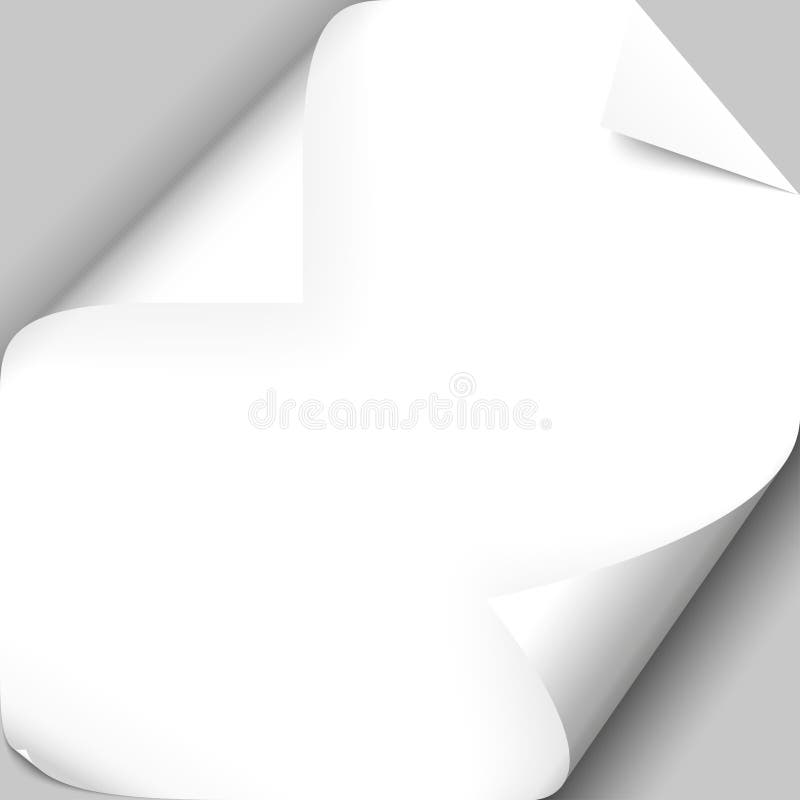 Turned over paper corners stock vector. Illustration of graphic - 95311150