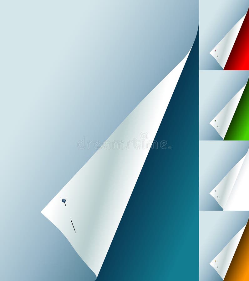 Turned up sheet stock vector. Illustration of graphic - 10382765