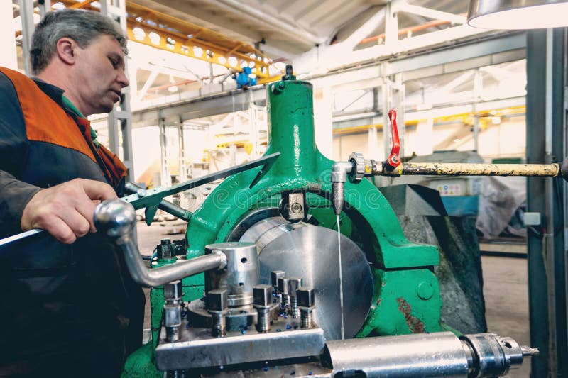 Turner for the Machine, the Machine Operator Controls the Technological ...