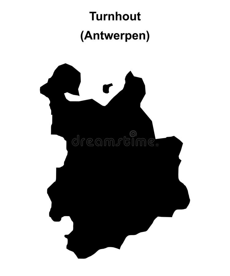 Turnhout outline map stock vector. Illustration of infographic - 371631200