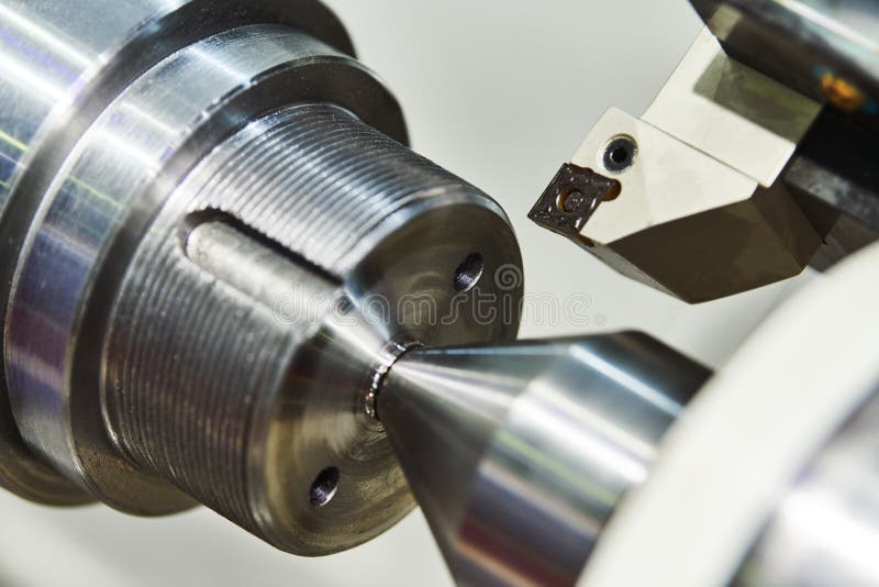 Turning Cnc Machine at Metal Work Industry. Multitool Precision ...