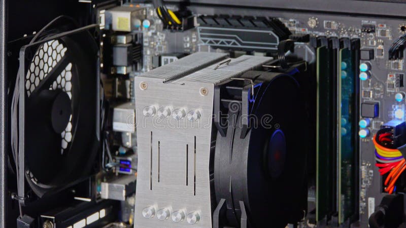Turning on the Computer Processor Stock Video - Video of temperature ...