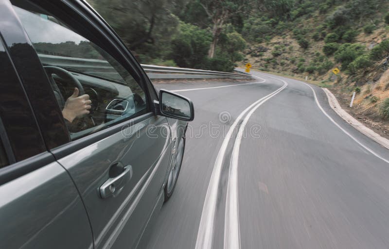 Turning stock photo. Image of rain, fast, vehicle, victoria - 52333252