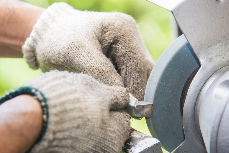The Turning Cutting Tool Regrind Process by Manual Operation Stock ...