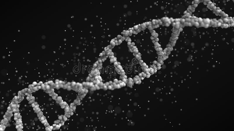 Grey DNA Molecule, Seamless Loop Stock Video - Video of line, science ...