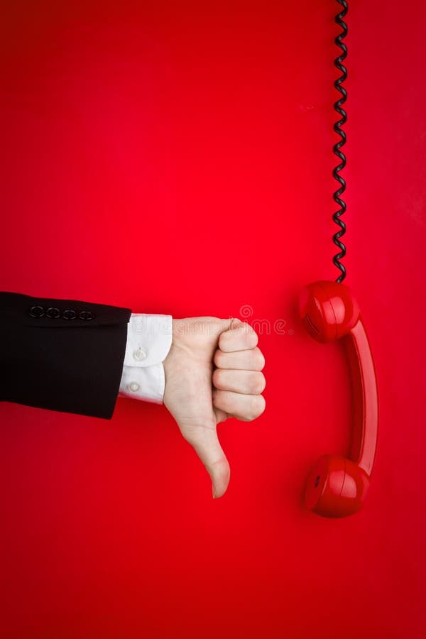 Turning down Phone call stock image. Image of businessman - 7662509