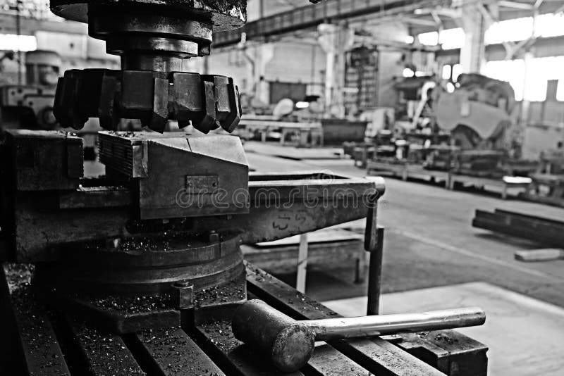 Turning Equipment Machinery Stock Image - Image of machinery, heavy ...