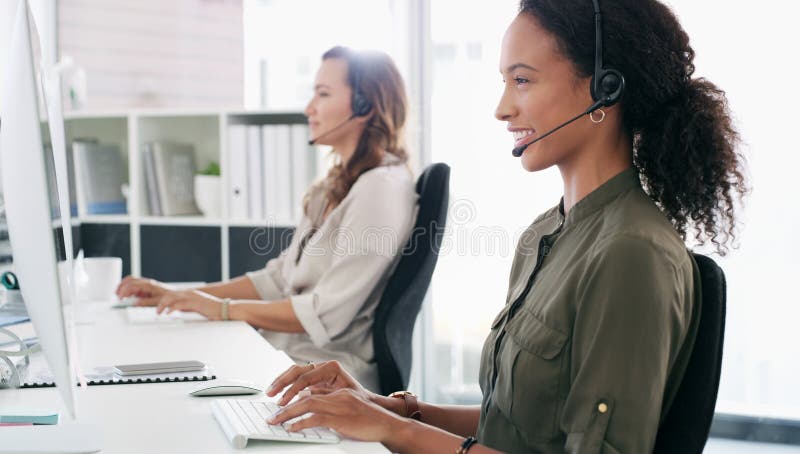 Turning Every Query into a Workable Solution. a Young Woman Using a ...