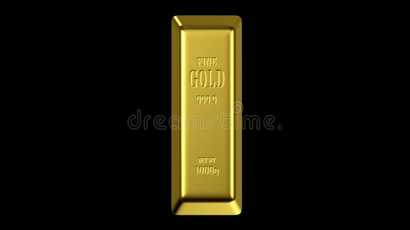 Turning gold bar stock video. Video of loopable, valuable - 39436359