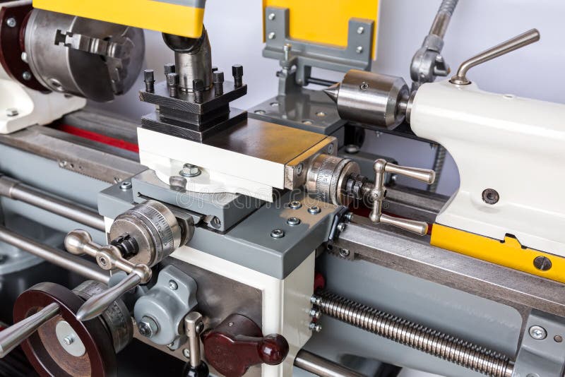 Turning lathe machine stock image. Image of mechanical - 51113981
