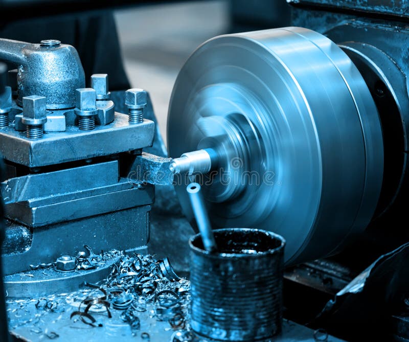 Turning lathe stock image. Image of plant, cutting, rust - 26321639
