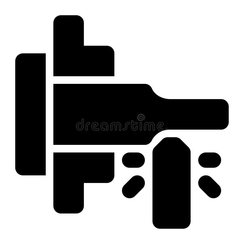 Turning Machine, Lathe, Machining Glyph Solid Icon Stock Image ...