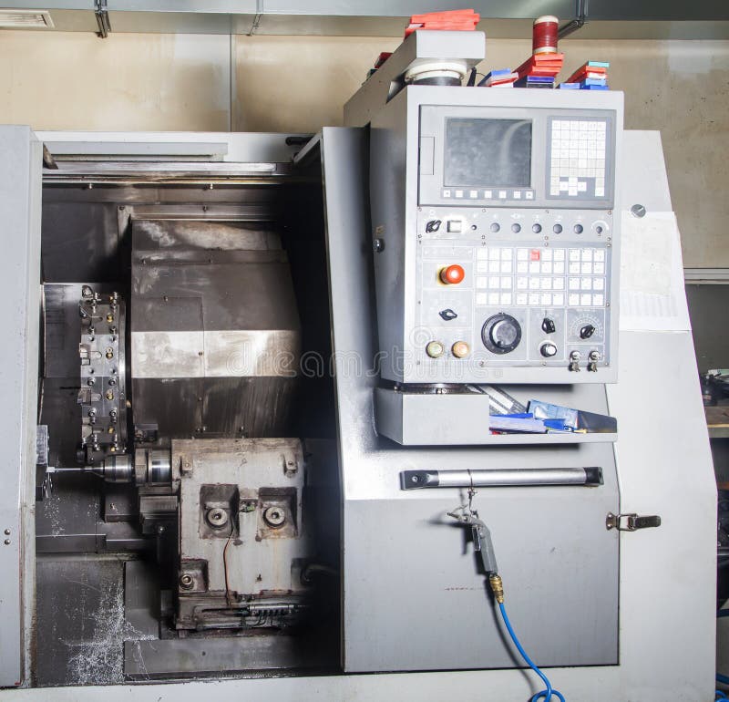 Turning machine stock image. Image of machining, detail - 47746679