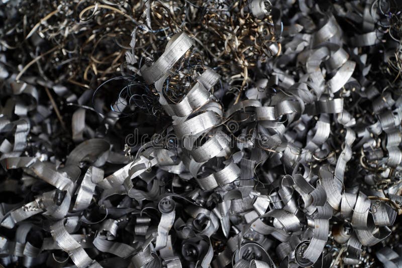 Turning and Miling Industry Scrap of Steel Background,Small Roughness ...