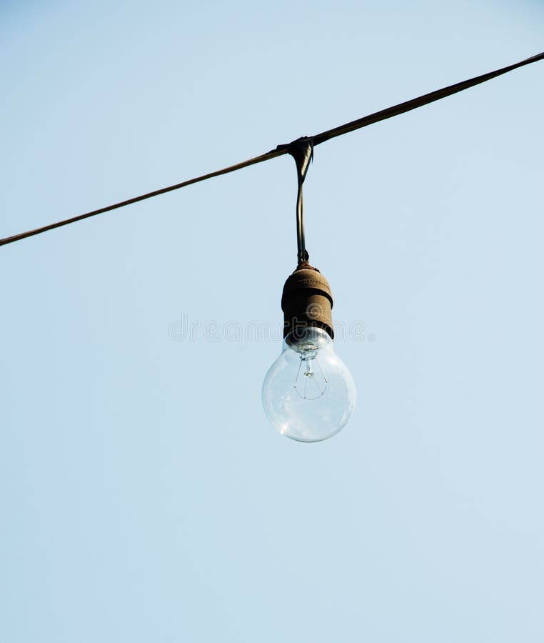 Light bulb off stock photo. Image of switch, cloud, bulb - 6415098