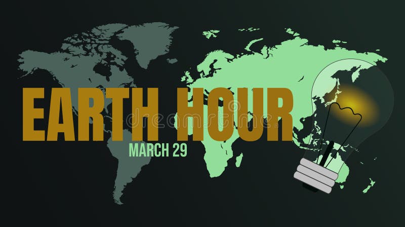 Turning Off for the Planet, Celebrate Earth Hour Stock Vector ...