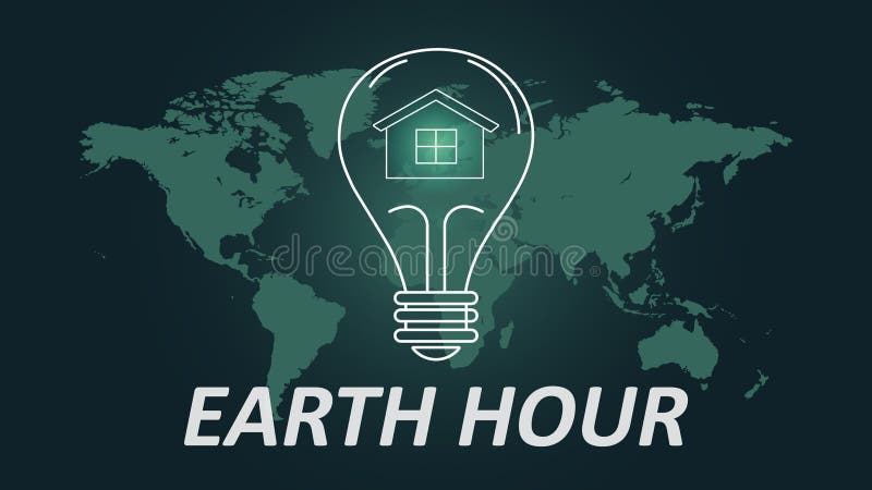 Turning Off for the Planet, Celebrate Earth Hour Stock Vector ...