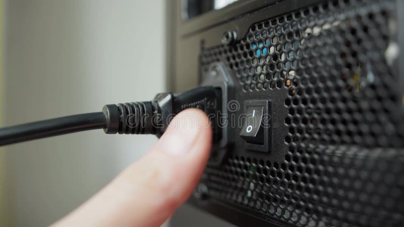 Turning Off the Power Supply Using a Button in the System Unit and ...