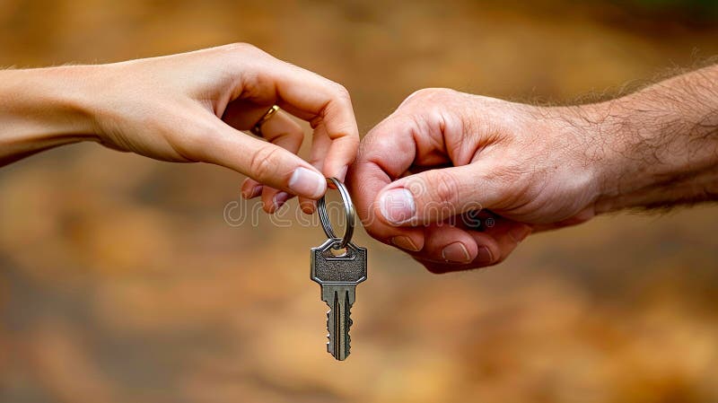 Turning Over the House Keys on the Front Porch Stock Illustration ...