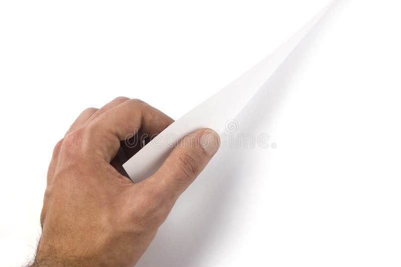 Turning the page stock image. Image of hand, fold, concept - 4636263
