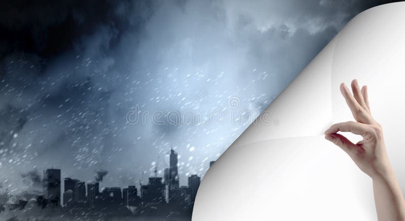 Turning the page stock photo. Image of city, idea, message - 44992122