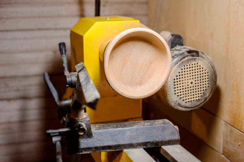 Turning a plate stock image. Image of industry, utensils - 105331569