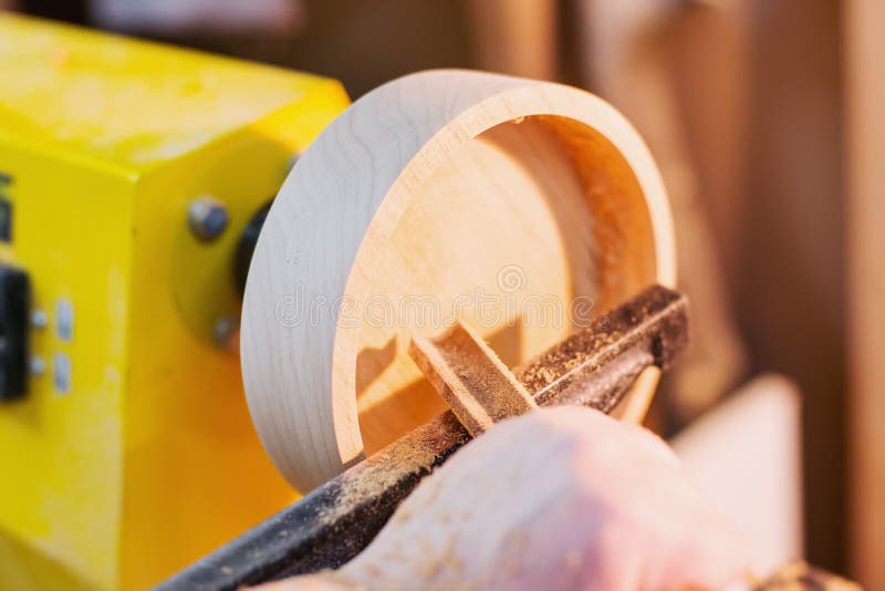 Turning a plate stock photo. Image of artisan, craftsman - 95425568