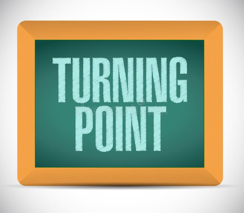 Turning Point of a Situation Concept Stock Vector - Illustration of ...