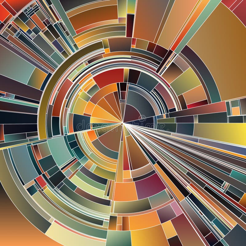 The Turning Point in Fragmented Vision Stock Illustration ...