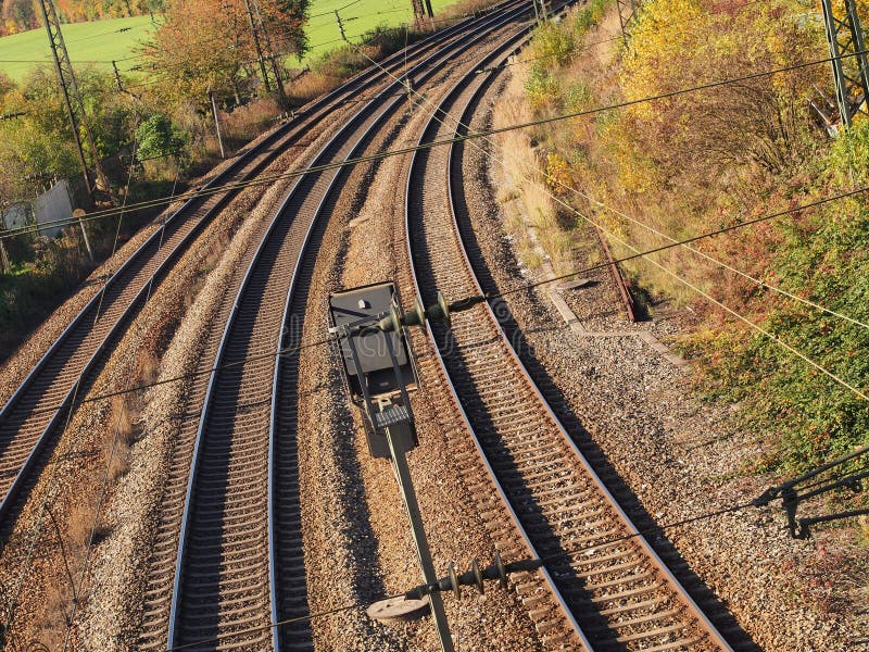 Railway turn stock photo. Image of track, tracks, copyspace - 55613030