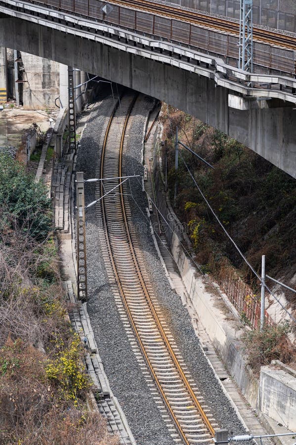 Railway tracks stock photo. Image of train, railway - 311516460