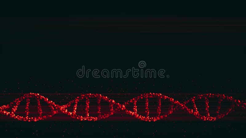 Turning Red DNA Molecule, Loopable 3D Animation Stock Footage - Video ...