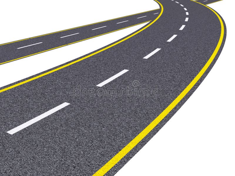 Turning Road stock illustration. Illustration of extreme - 3315711